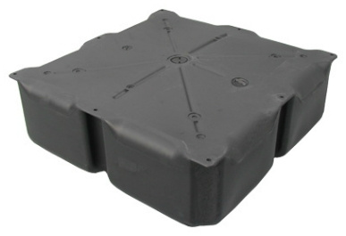4ft x 4ft x 12" Fully-Rounded Foam-Filled HDPE Dock Float (920 lbs ...