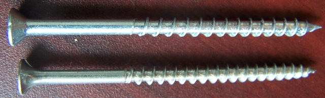 As you can see in the photo above, only our stainless screws are ...